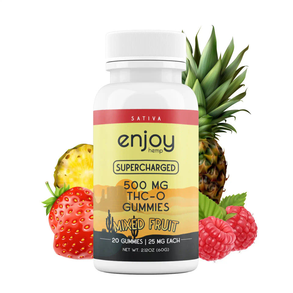 Enjoy Hemp 500 mg Supercharged THCO Gummies - 25 mg each (Sativa ...