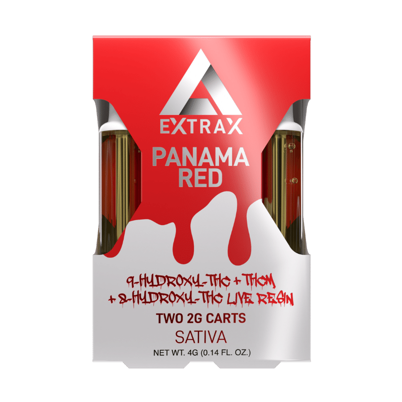 Delta Extrax Panama Red HXY9-THC + THCM + HXY8-THC Live Resin 2G Cartr ...